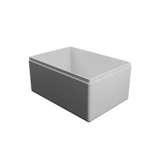 Modèle 3D STL boîte rectangulaire avec couvercle - 100×70×50 mm, paroi ...
