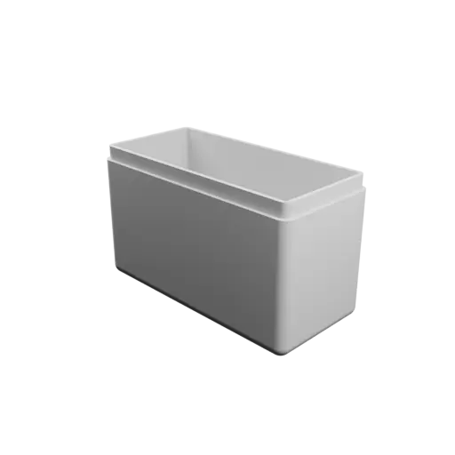 Custom Rectangular box with lid STL 3D file – 70×33×45 mm, wall ...