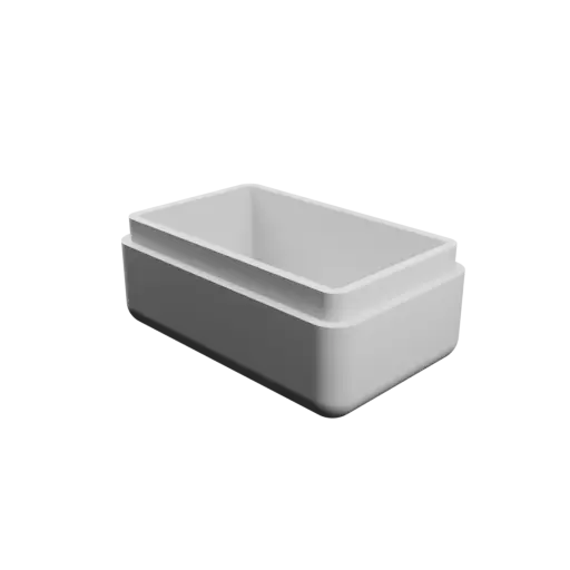 Custom Rectangular box with lid STL file – 49×31×24 mm, wall thickness ...