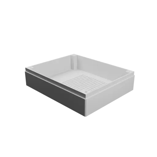 Custom Enclosure with screw-mounted lid STL file: 110×90×40 mm (with ...