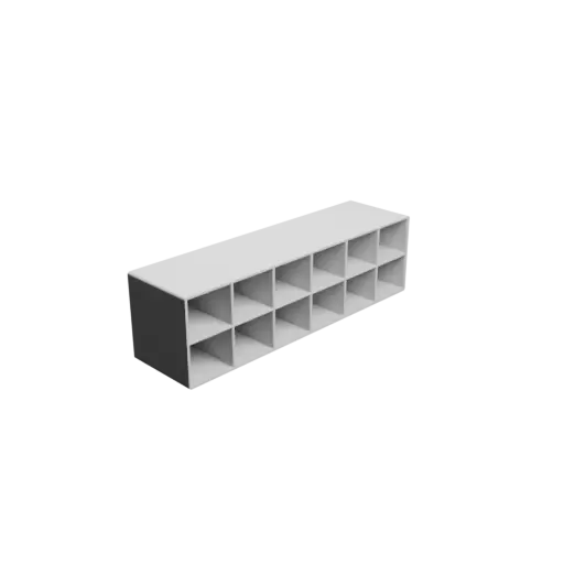 Custom Small parts organizer with 12 drawers 29×25×51 mm STL 3D file ...