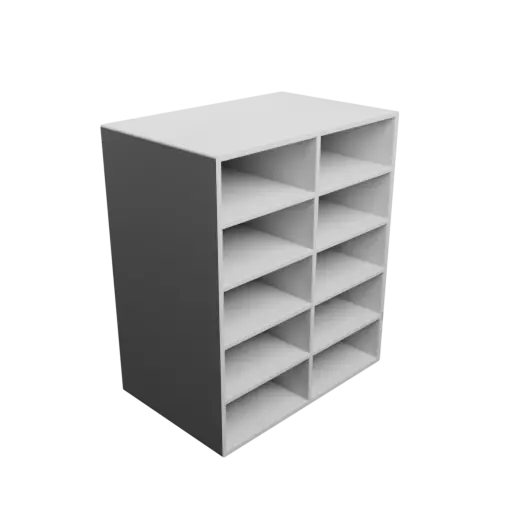 Custom Small parts organizer with 10 drawers 80×35×110 mm STL file ...